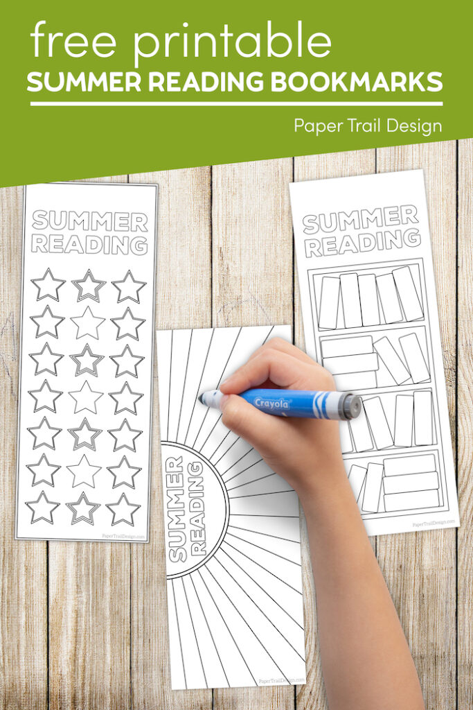 Summer Reading Log Bookmark Printable Tracker - Paper Trail Design