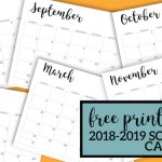 Calendar 2019 Printable One Page - Paper Trail Design