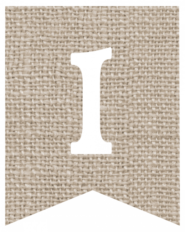 Free Printable Burlap Banner DIY Decor - Paper Trail Design