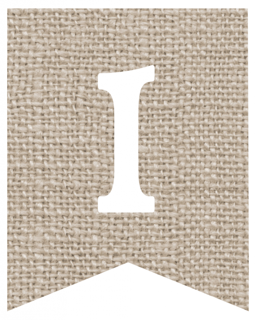 Free Printable Burlap Banner DIY Decor - Paper Trail Design