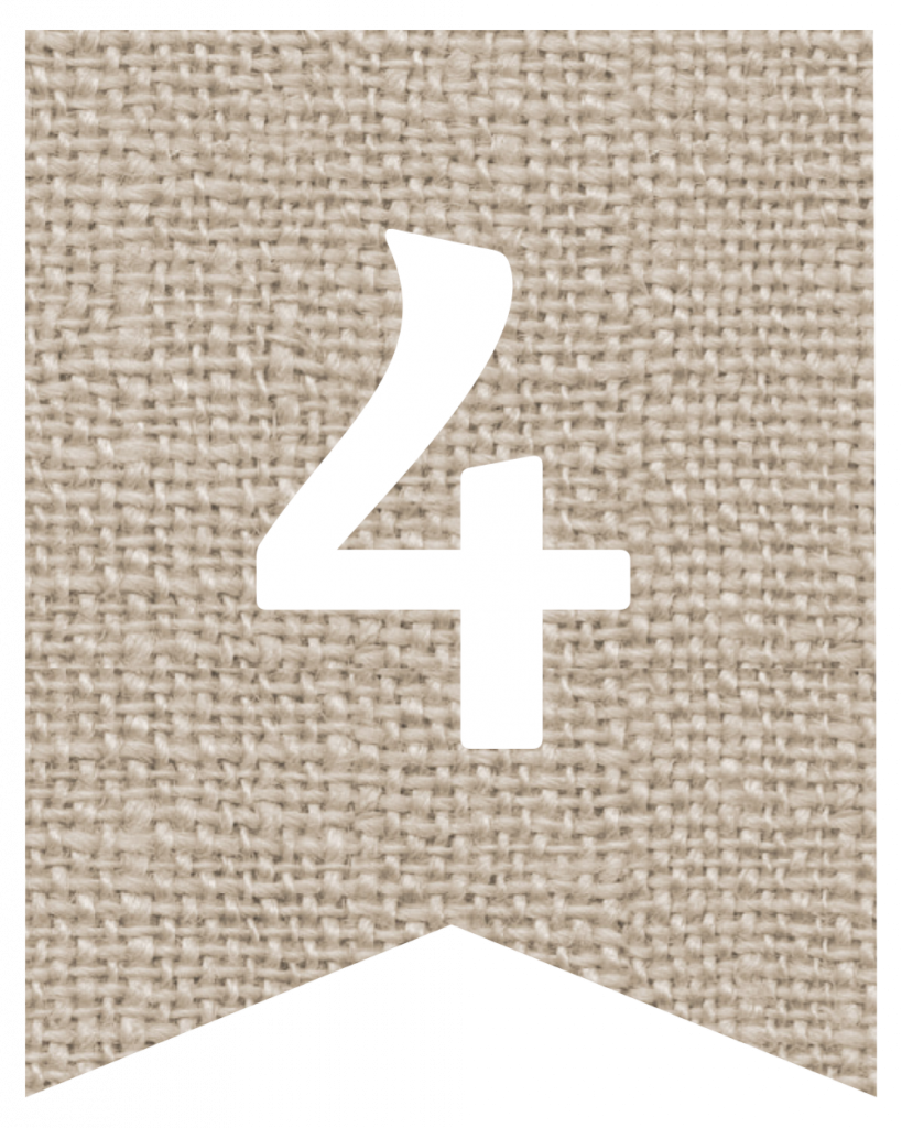 Free Printable Burlap Banner DIY Decor - Paper Trail Design