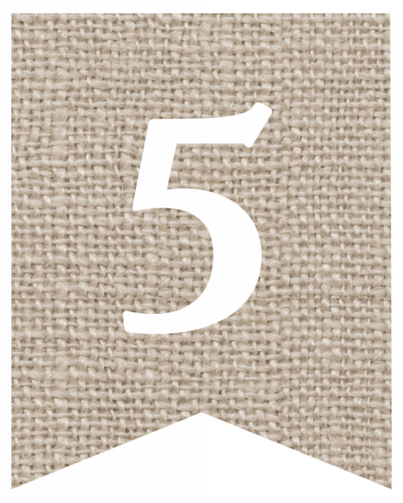 Free Printable Burlap Banner DIY Decor - Paper Trail Design