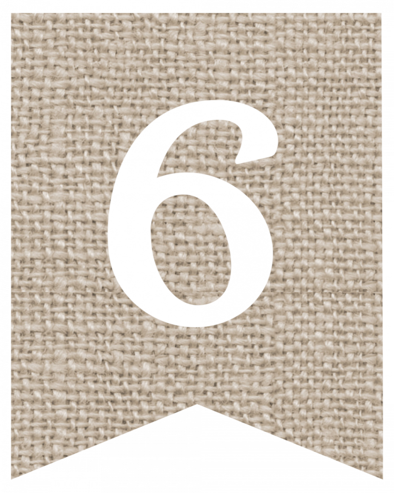 Free Printable Burlap Banner DIY Decor - Paper Trail Design