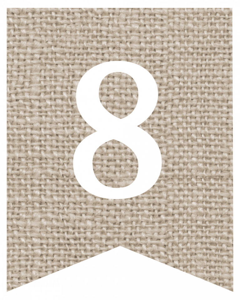 Free Printable Burlap Banner DIY Decor - Paper Trail Design