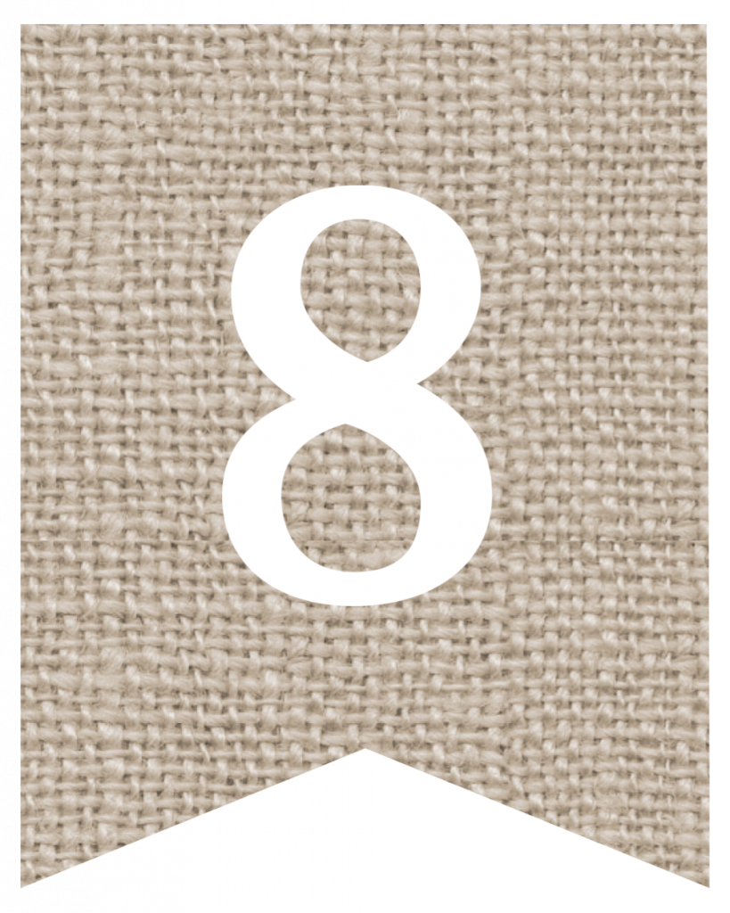 Free Printable Burlap Banner DIY Decor - Paper Trail Design