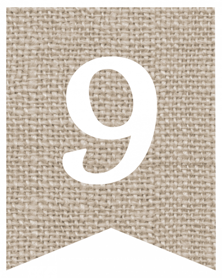 Free Printable Burlap Banner DIY Decor - Paper Trail Design