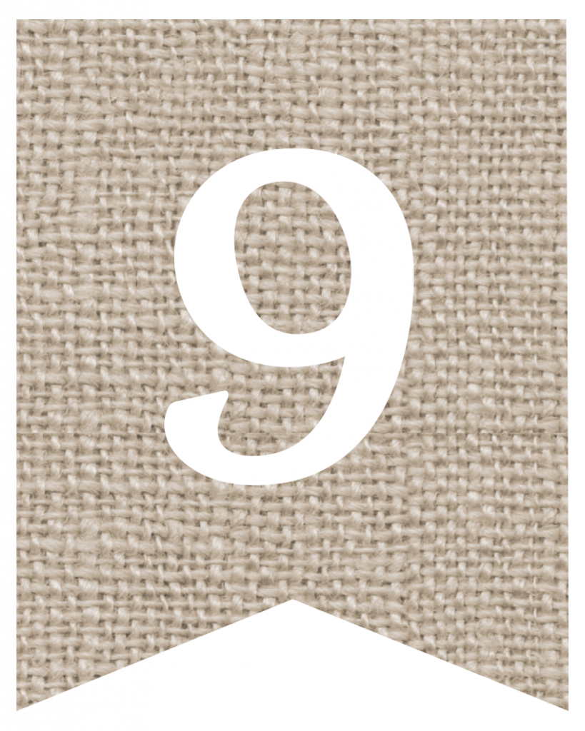 Free Printable Burlap Banner DIY Decor - Paper Trail Design