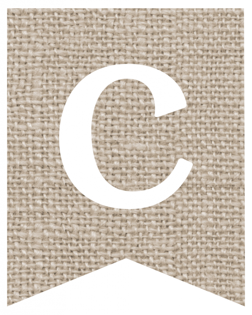 Free Printable Burlap Banner DIY Decor - Paper Trail Design