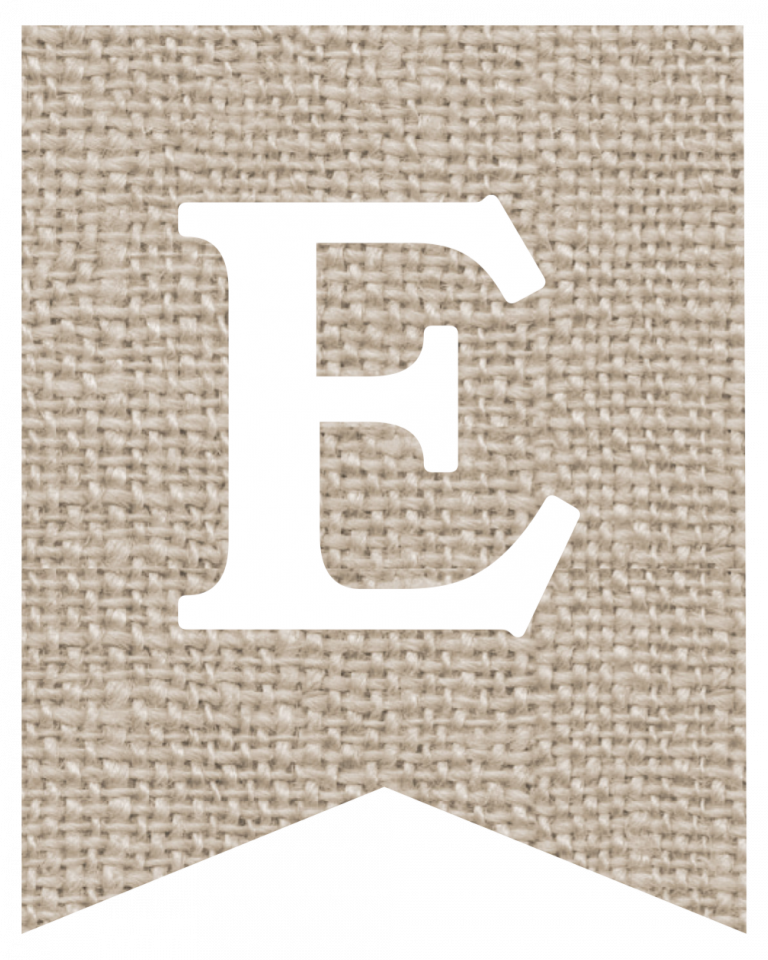 Free Printable Burlap Banner DIY Decor - Paper Trail Design