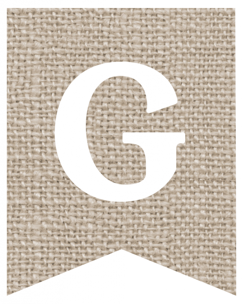 Free Printable Burlap Banner DIY Decor - Paper Trail Design