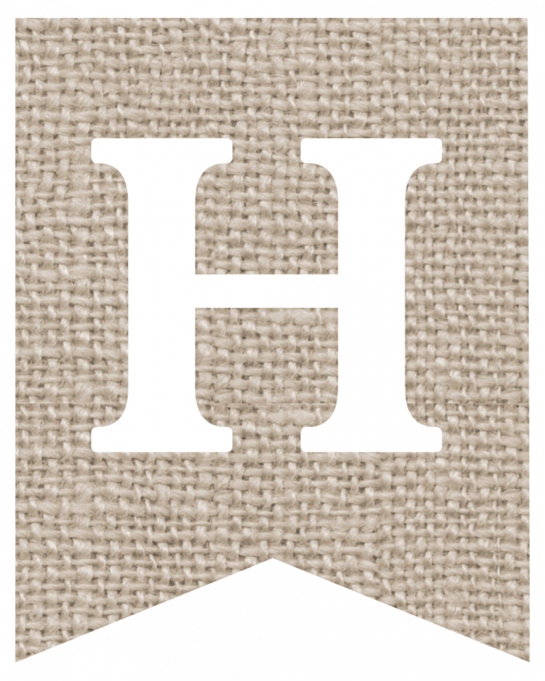 Free Printable Burlap Banner DIY Decor - Paper Trail Design