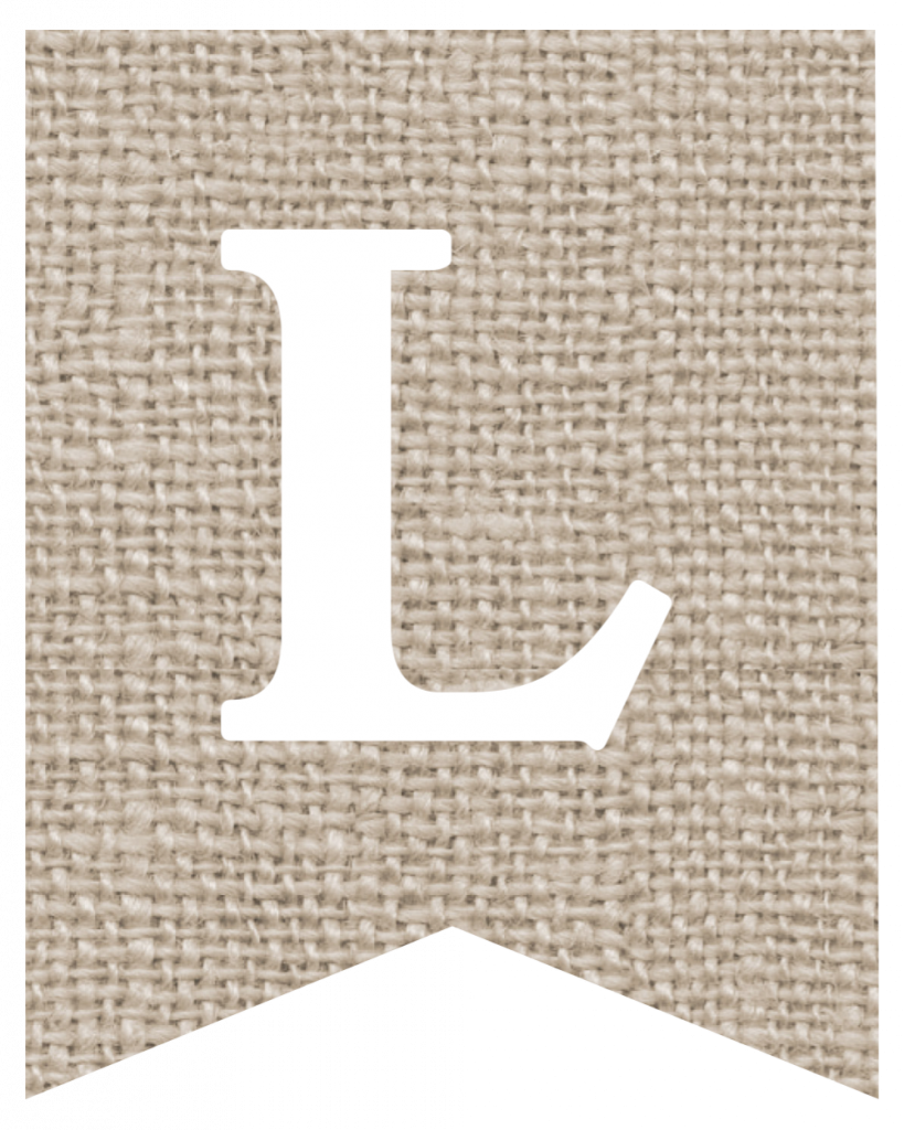 Free Printable Burlap Banner DIY Decor - Paper Trail Design