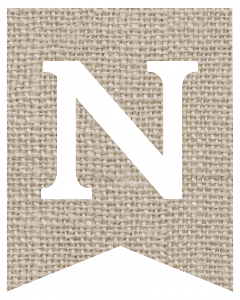Free Printable Burlap Banner DIY Decor - Paper Trail Design