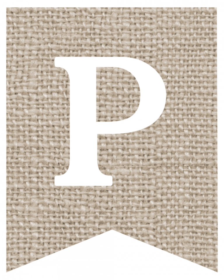 Free Printable Burlap Banner DIY Decor - Paper Trail Design