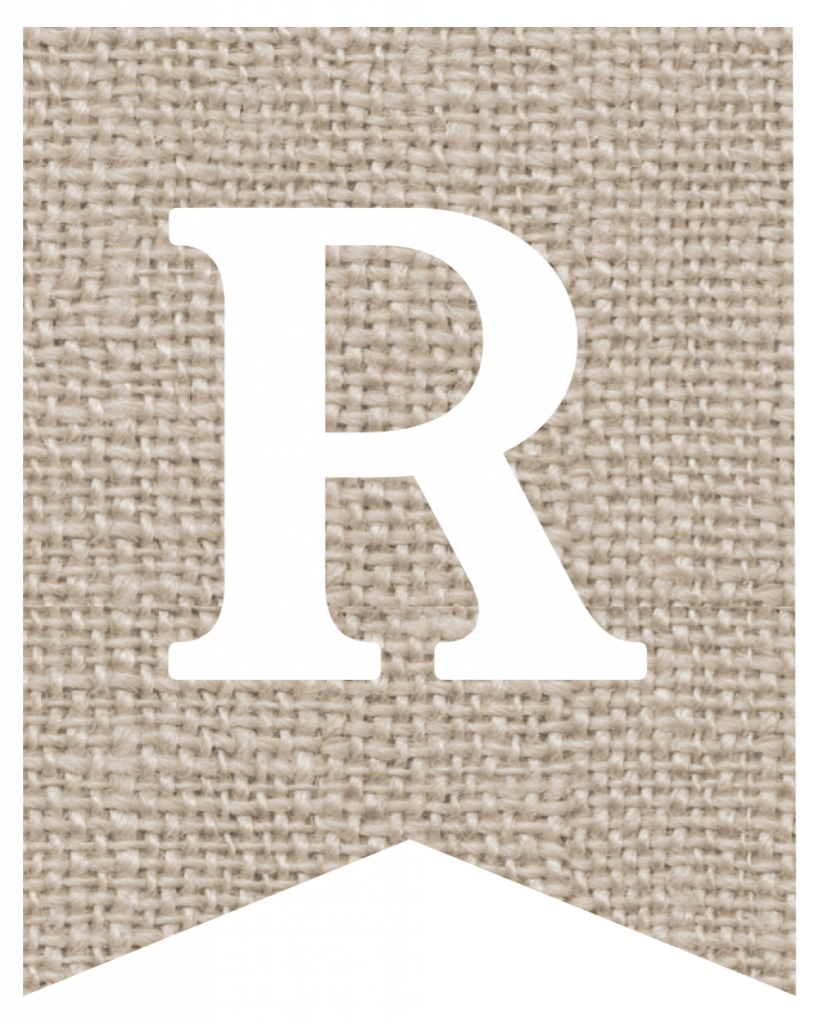 Free Printable Burlap Banner DIY Decor - Paper Trail Design