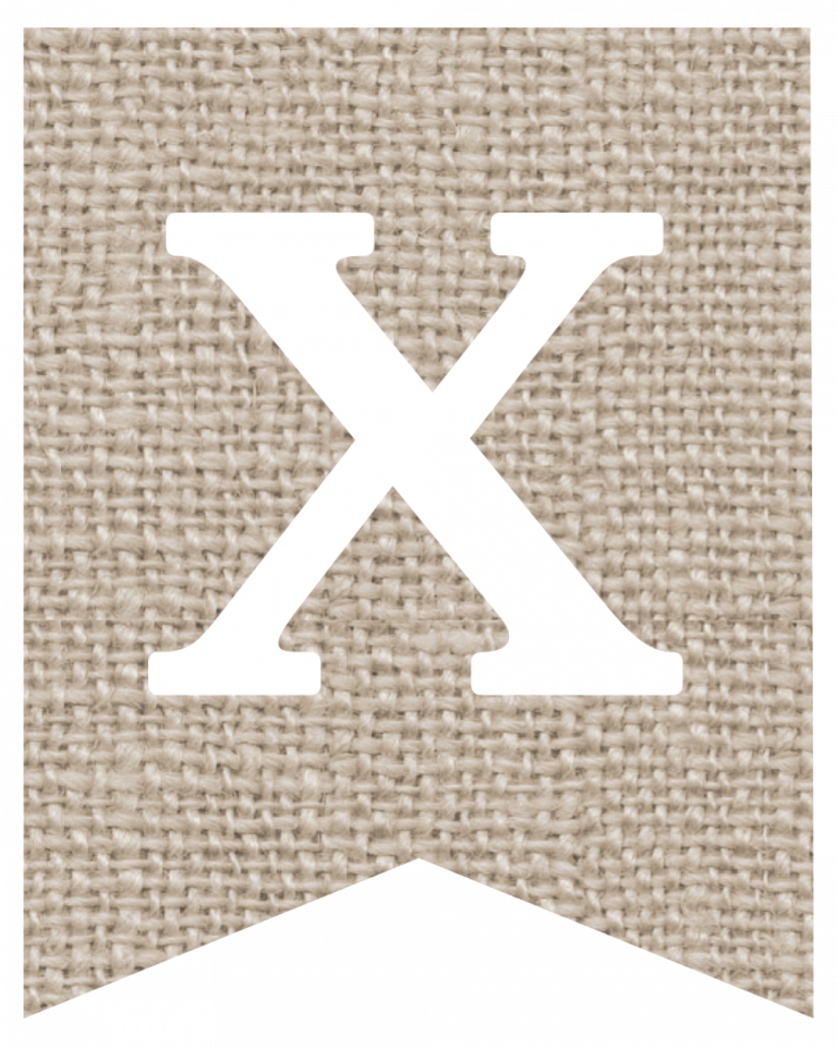 Free Printable Burlap Banner DIY Decor - Paper Trail Design