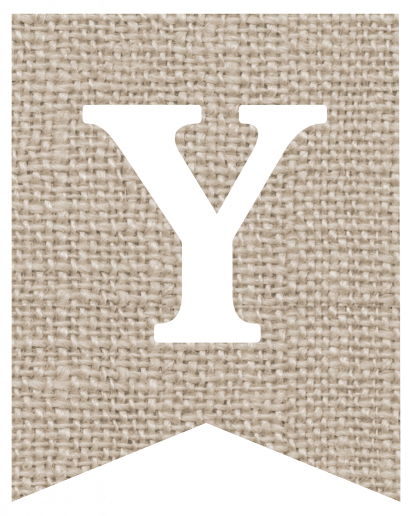 Free Printable Burlap Banner DIY Decor - Paper Trail Design