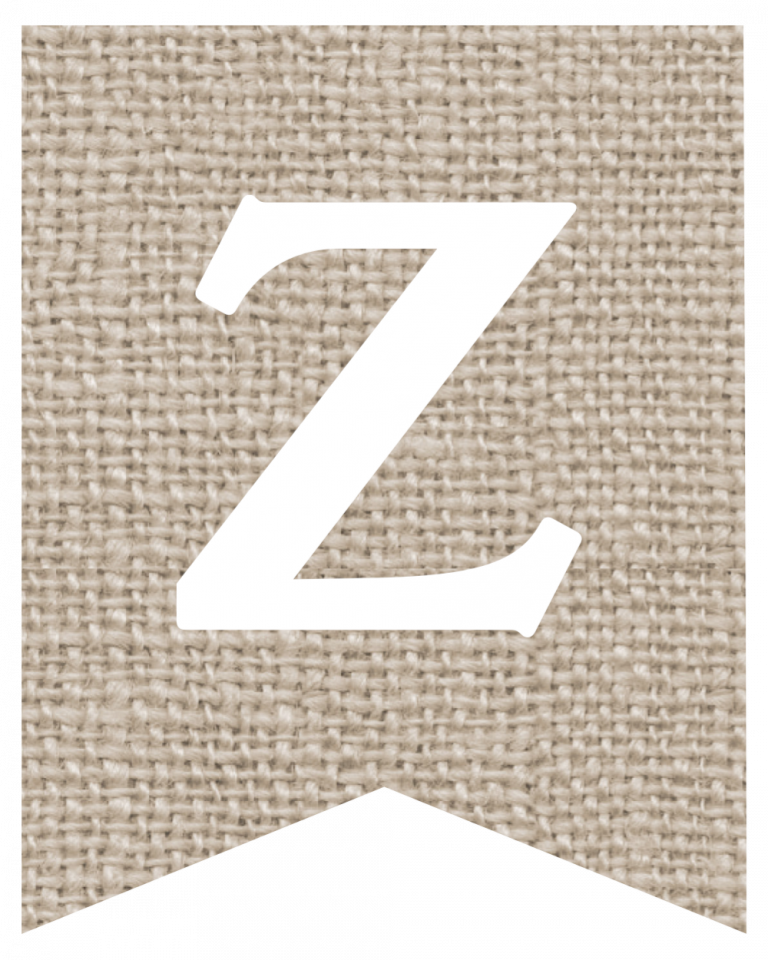 Free Printable Burlap Banner DIY Decor - Paper Trail Design