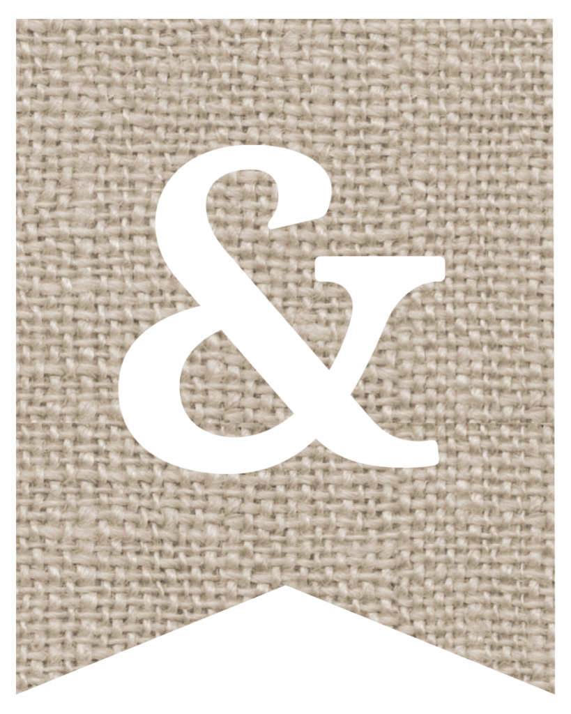 Free Printable Burlap Banner DIY Decor - Paper Trail Design