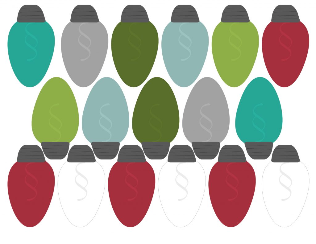 Christmas Lights Garland Free Printable Holiday Decor - Paper Trail Design