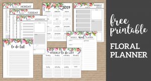 Free Printable Floral Stationery - Paper Trail Design