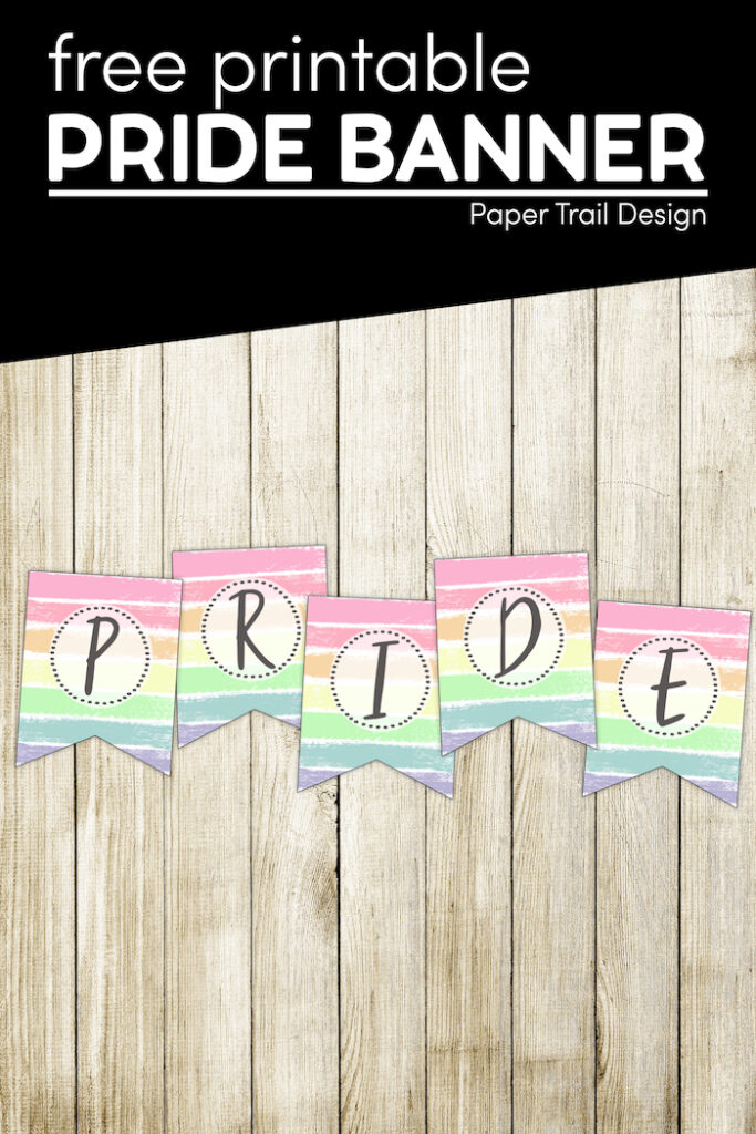 Free Printable Pastel Banner Letters - Paper Trail Design