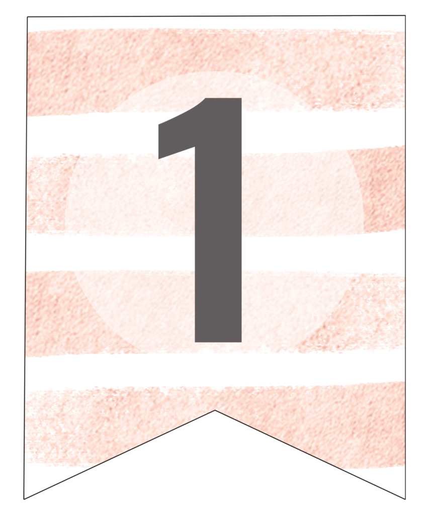 Pink Stripes Custom Banner Sign Free Printable - Paper Trail Design