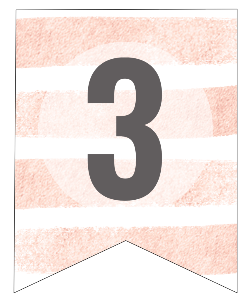 Pink Stripes Custom Banner Sign Free Printable - Paper Trail Design