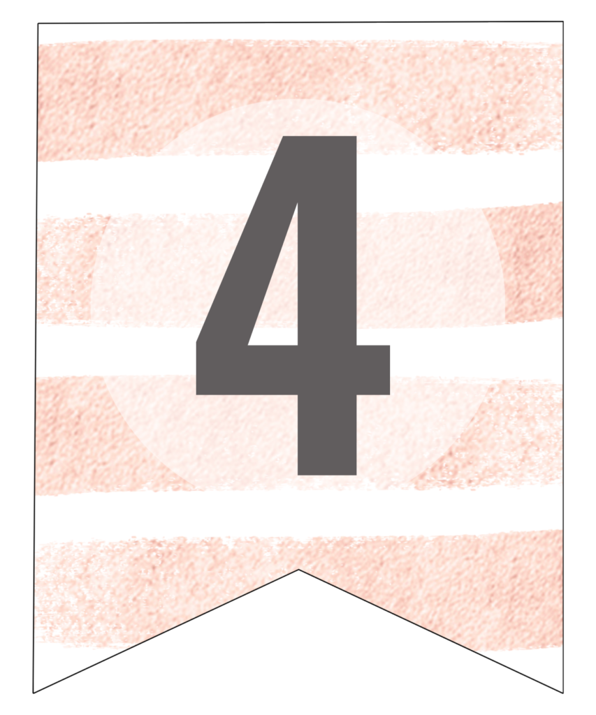 Pink Stripes Custom Banner Sign Free Printable - Paper Trail Design