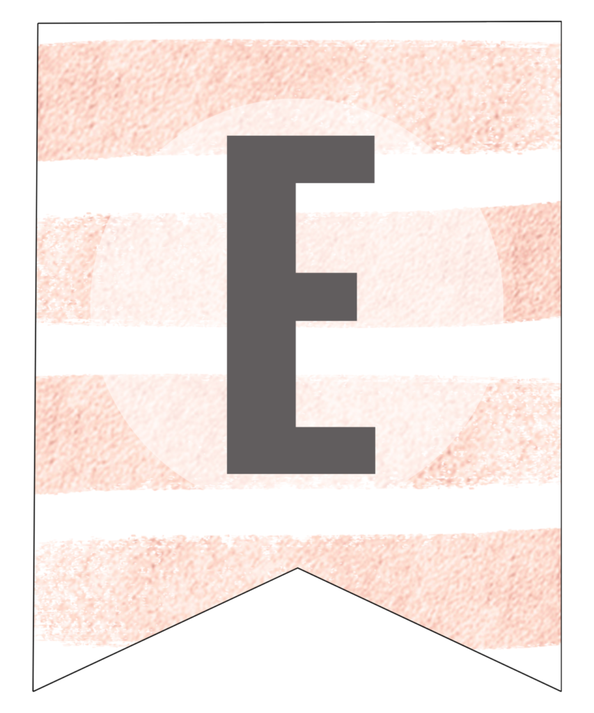Pink Stripes Custom Banner Sign Free Printable - Paper Trail Design