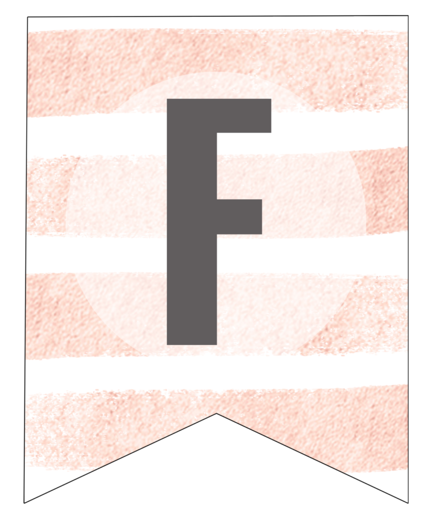 Pink Stripes Custom Banner Sign Free Printable - Paper Trail Design