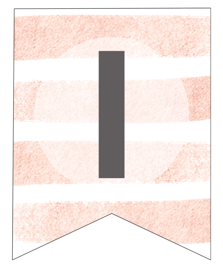 Pink Stripes Custom Banner Sign Free Printable - Paper Trail Design