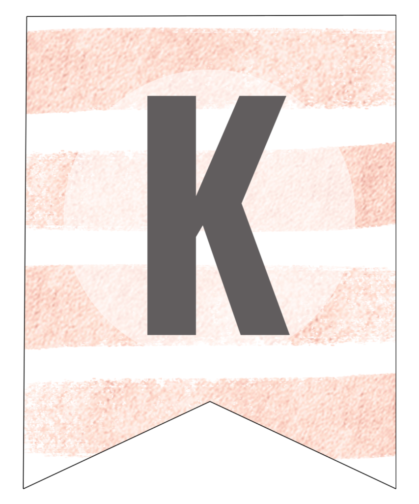 Pink Stripes Custom Banner Sign Free Printable - Paper Trail Design