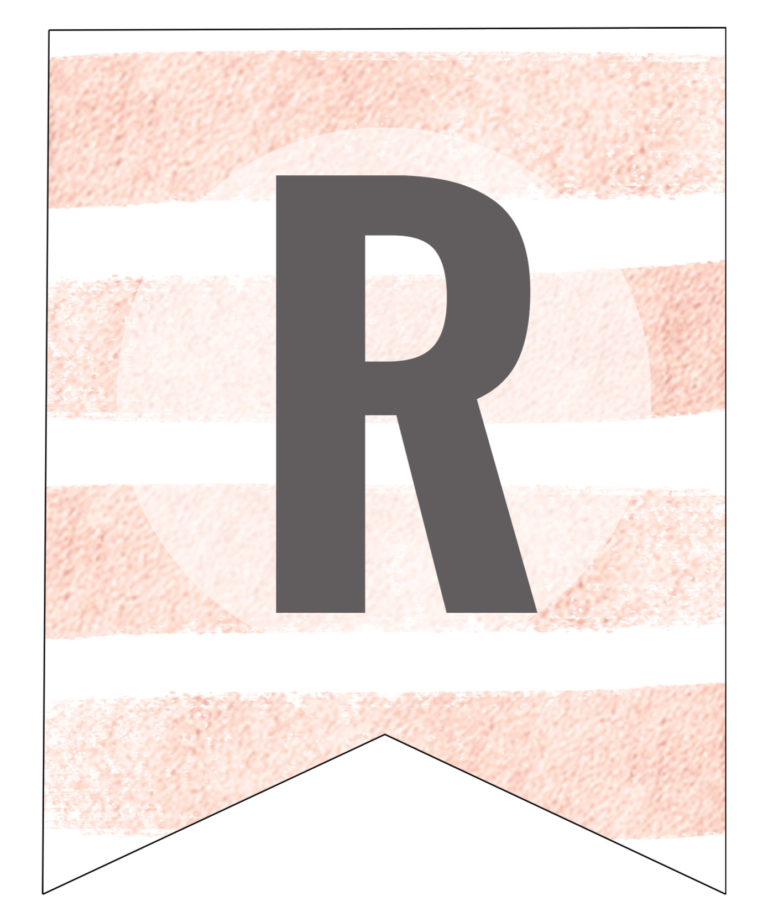 Pink Stripes Custom Banner Sign Free Printable - Paper Trail Design