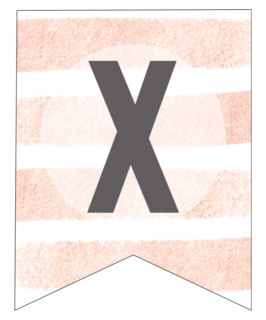 Pink Stripes Custom Banner Sign Free Printable - Paper Trail Design