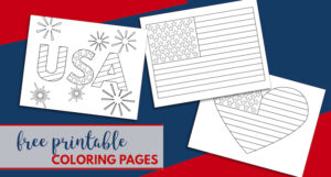 Free Printable 4th of July Coloring Pages - Paper Trail Design