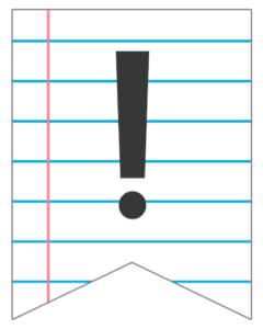 Printable Back to School Banner {Notebook Paper} - Paper Trail Design