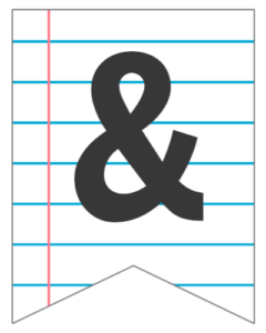 Printable Back to School Banner {Notebook Paper} - Paper Trail Design