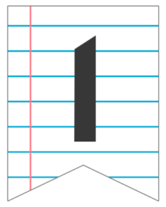 Printable Back to School Banner {Notebook Paper} - Paper Trail Design