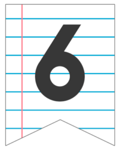 Printable Back to School Banner {Notebook Paper} - Paper Trail Design