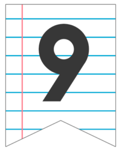 Printable Back to School Banner {Notebook Paper} - Paper Trail Design