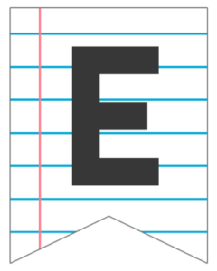 Printable Back to School Banner {Notebook Paper} - Paper Trail Design