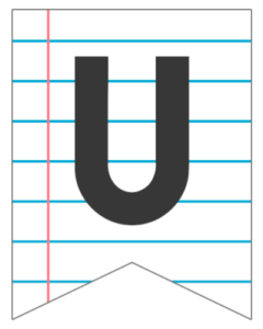 Printable Back to School Banner {Notebook Paper} - Paper Trail Design