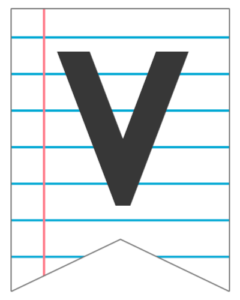 Printable Back to School Banner {Notebook Paper} - Paper Trail Design