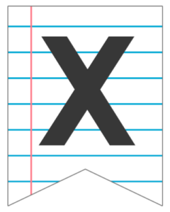 Printable Back to School Banner {Notebook Paper} - Paper Trail Design