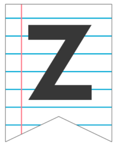 Printable Back to School Banner {Notebook Paper} - Paper Trail Design