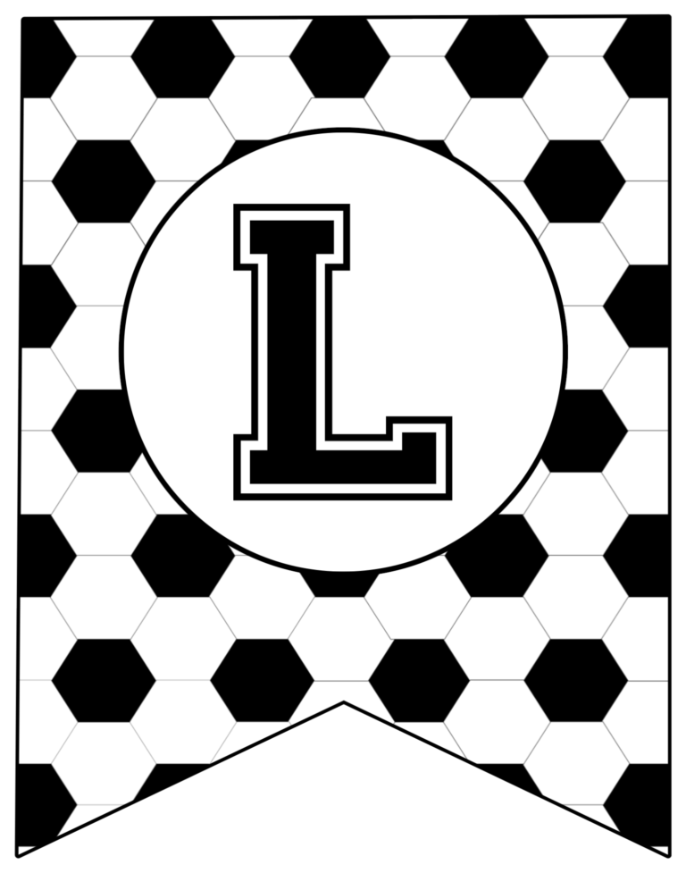 Free Printable Soccer Banner - Paper Trail Design