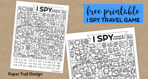 Free Printable I Spy Road Trip Activity {Travel & Transport} - Paper ...