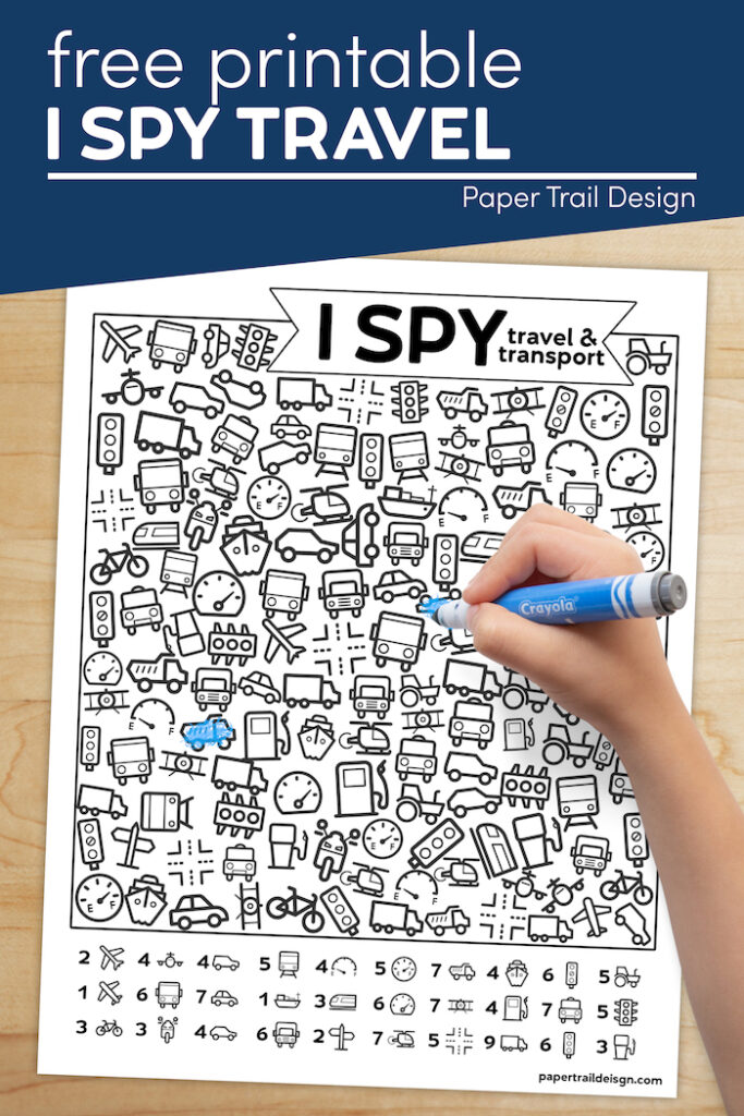 Free Printable I Spy Road Trip Activity {Travel & Transport} - Paper ...