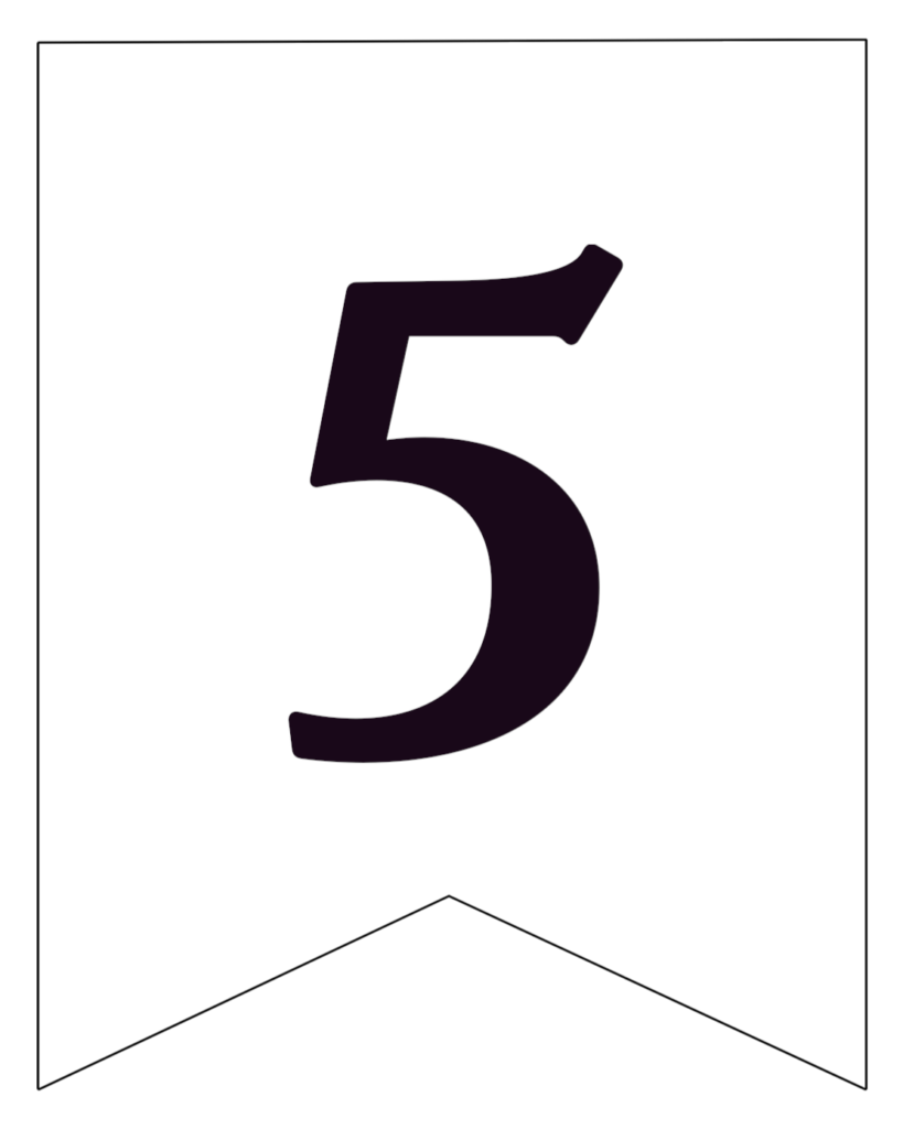 Free Printable Black and White Banner Letters - Paper Trail Design